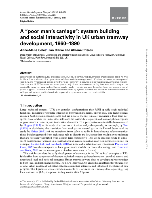 (PDF) A “poor man’s carriage”: system building and social interactivity ...