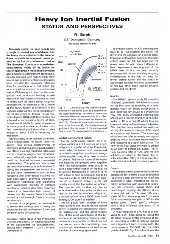 (PDF) Heavy Ion Inertial Fusion
