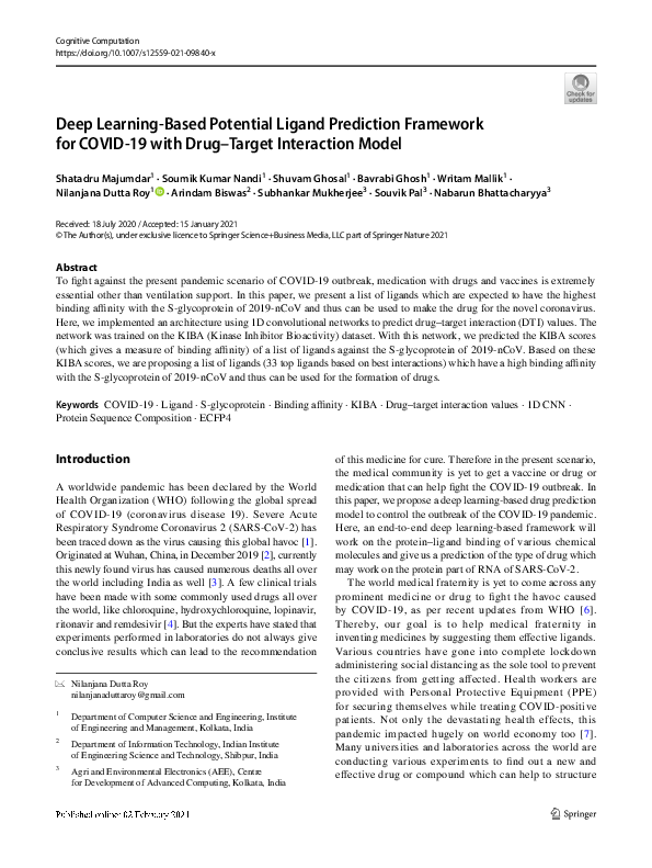 (PDF) Deep Learning-Based Potential Ligand Prediction Framework for ...