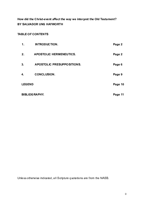 (PDF) How did the Christ-event affect the way we interpret the Old ...