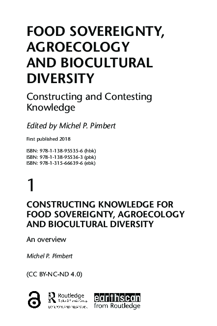 (PDF) Chapter 1 Constructing knowledge for food sovereignty ...