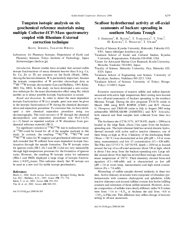 (PDF) Seafloor hydrothermal activity at off-axial seamounts of backarc ...