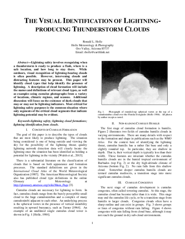 (PDF) The visual identification of lightning-producing thunderstorm clouds