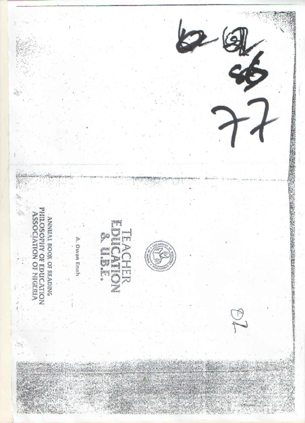 (PDF) Universal basic education: challenges and consequences.