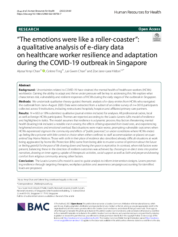 “The emotions were like a roller-coaster”: a qualitative analysis of e-diary data on healthcare ...