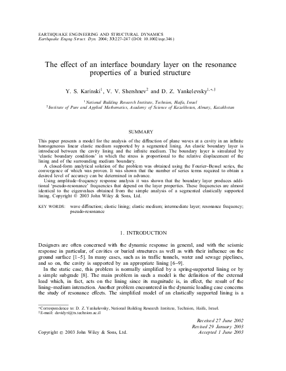 (PDF) The effect of an interface boundary layer on the resonance ...