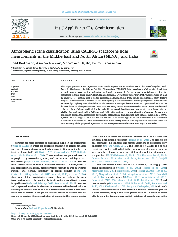 (PDF) Atmospheric scene classification using CALIPSO spaceborne lidar ...