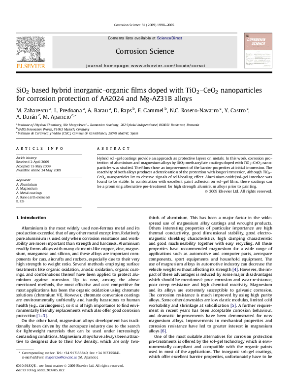 (PDF) SiO2 based hybrid inorganic–organic films doped with TiO2–CeO2 ...