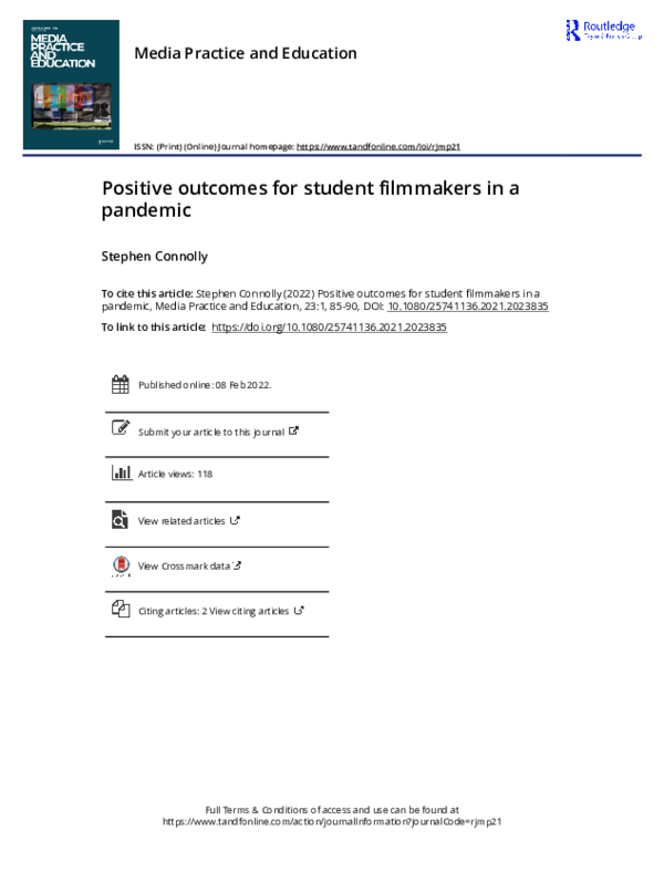 (PDF) Media Practice and Education