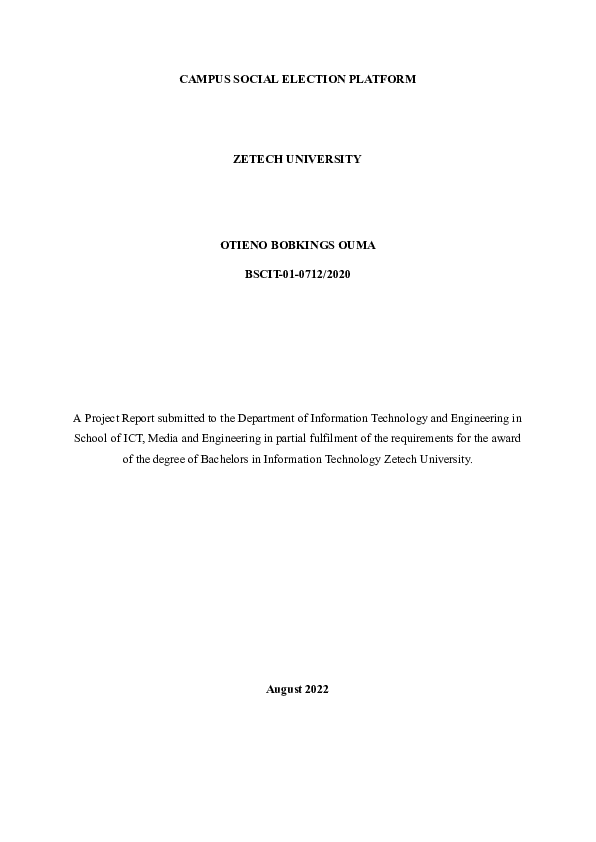 (PDF) Modern Online Voting System Thesis