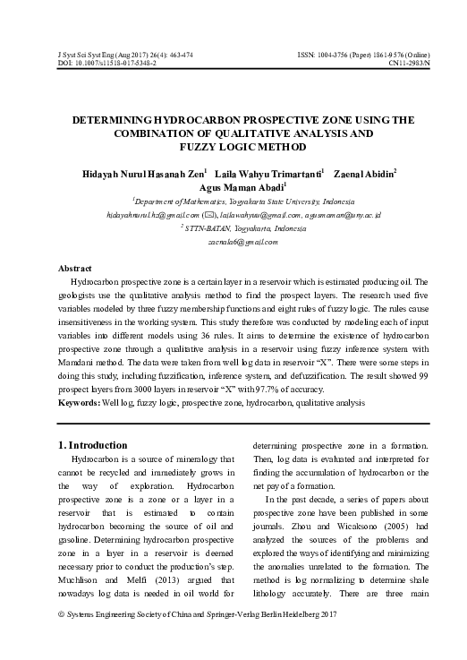 (PDF) Determining hydrocarbon prospective zone using the combination of ...
