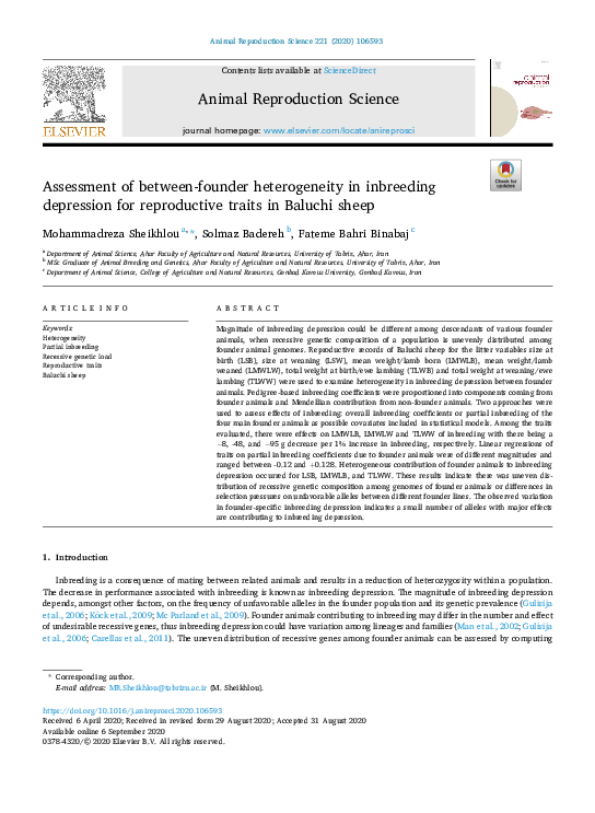(PDF) Assessment of between-founder heterogeneity in inbreeding ...