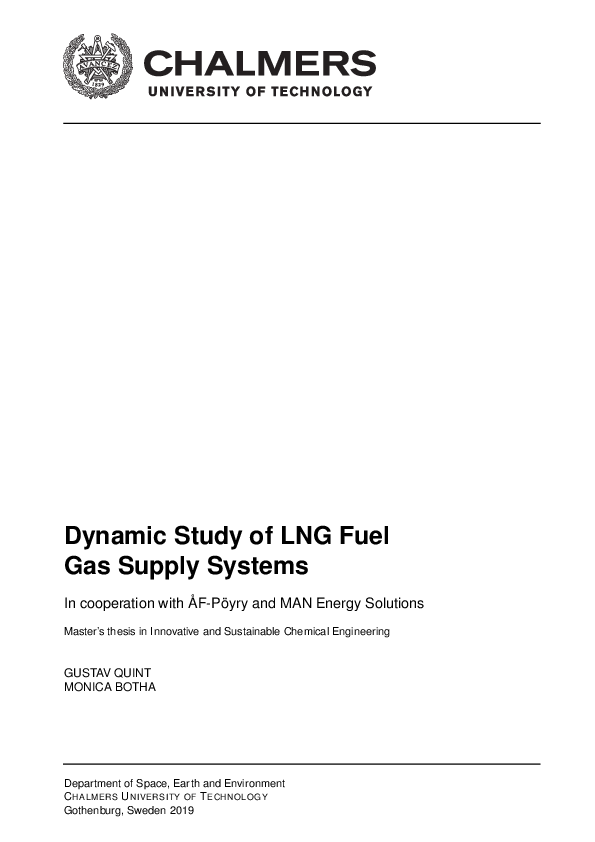 (PDF) Dynamic Study of LNG Fuel Gas Supply Systems