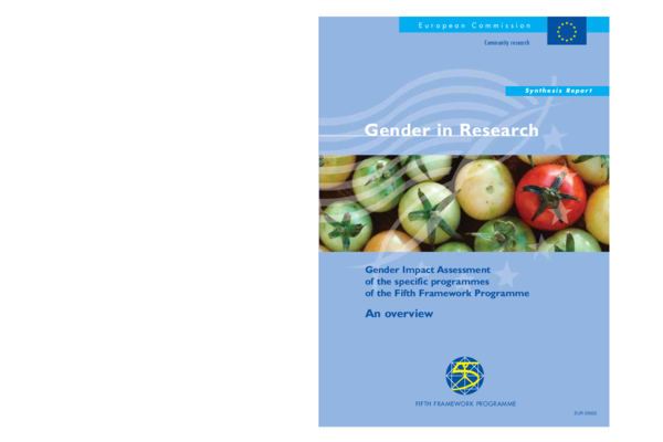 (PDF) Gender in research : gender impact assessment of the specific ...