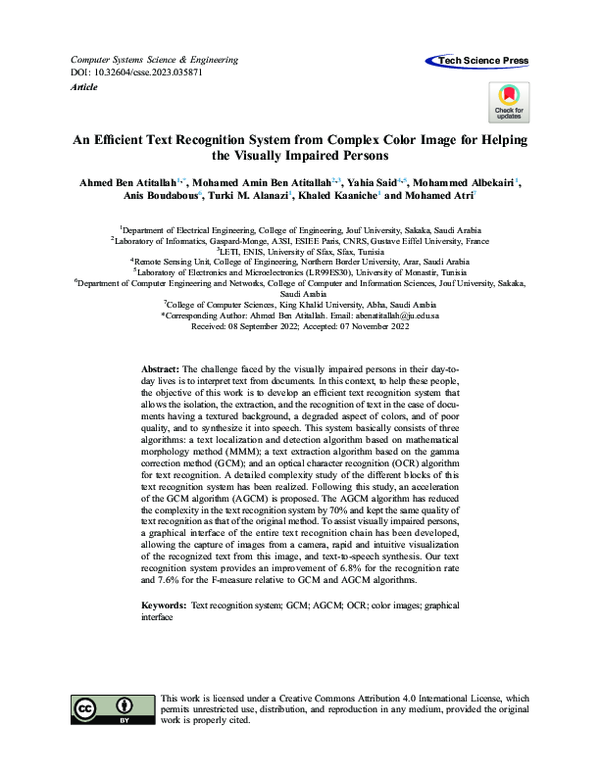 (PDF) An Efficient Text Recognition System from Complex Color Image for ...