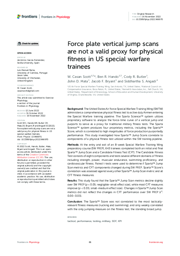 (PDF) Force plate vertical jump scans are not a valid proxy for ...