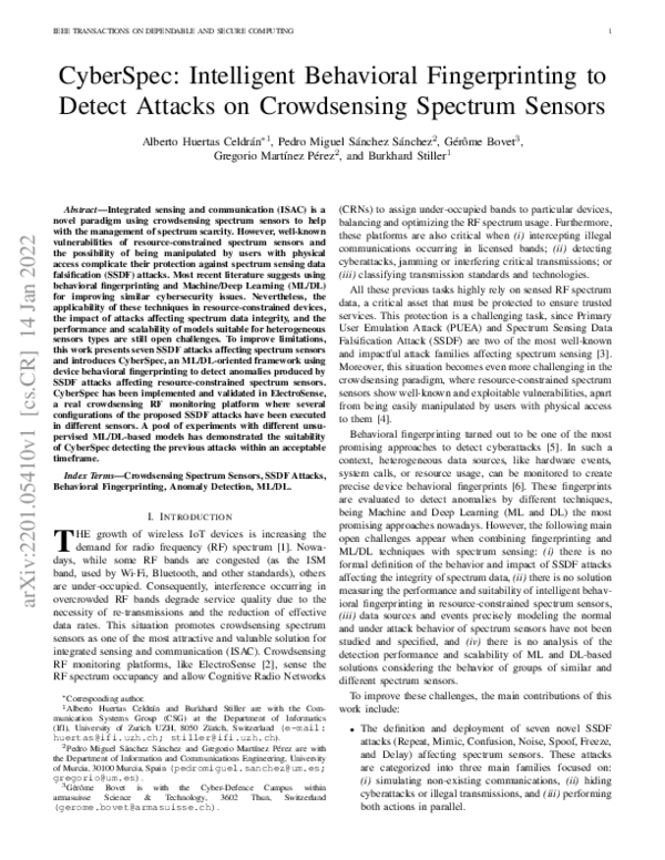 (PDF) CyberSpec: Behavioral Fingerprinting for Intelligent Attacks Detection on Crowdsensing ...