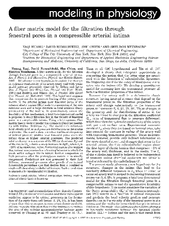 (PDF) A fiber matrix model for the filtration through fenestral pores ...