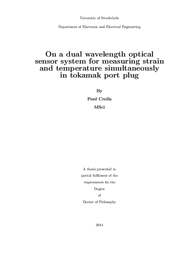(PDF) On a dual wavelength optical sensor system for measuring strain ...