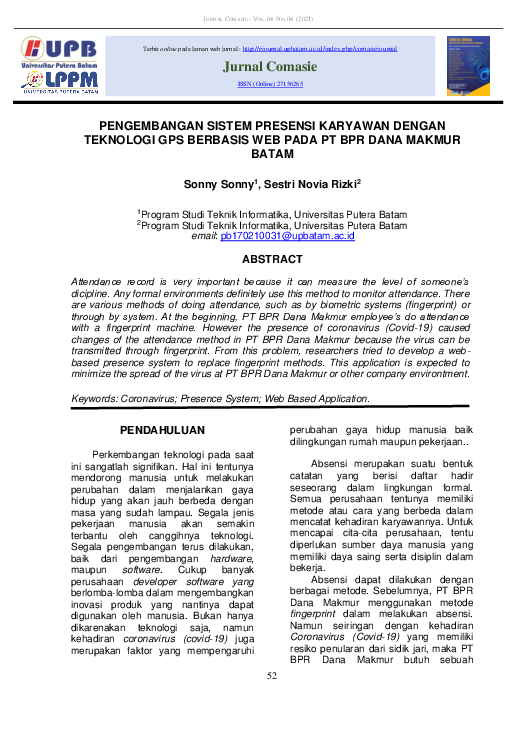 (PDF) Pengembangan Sistem Presensi Karyawan Dengan Teknologi GPS ...