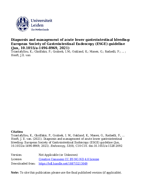 (PDF) Correction: Diagnosis and management of acute lower ...