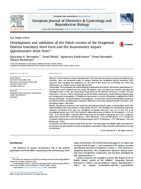 Pdf Development And Validation Of Polish Version Of Matrics Consensus Cognitive Battery