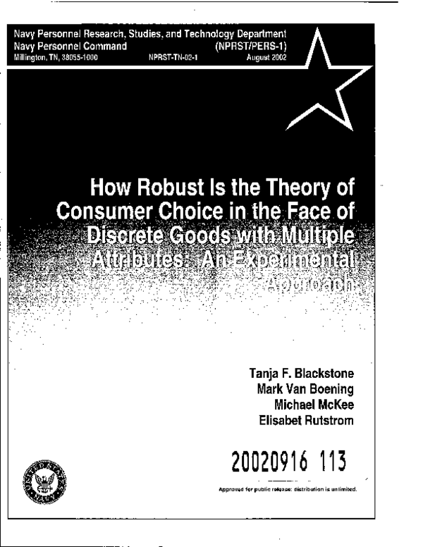 (PDF) How Robust is the Theory of Consumer Choice in the Face of ...