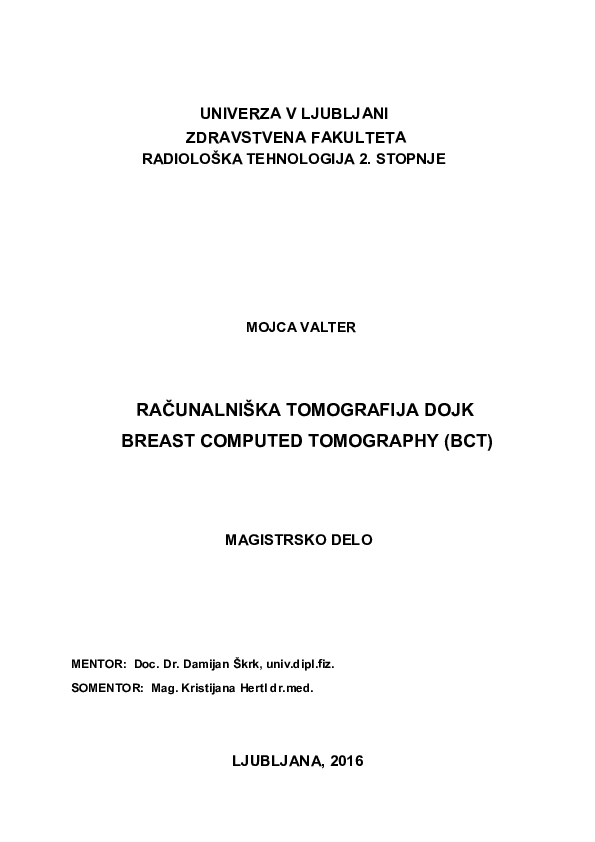 (PDF) Breast computed tomography (BCT)