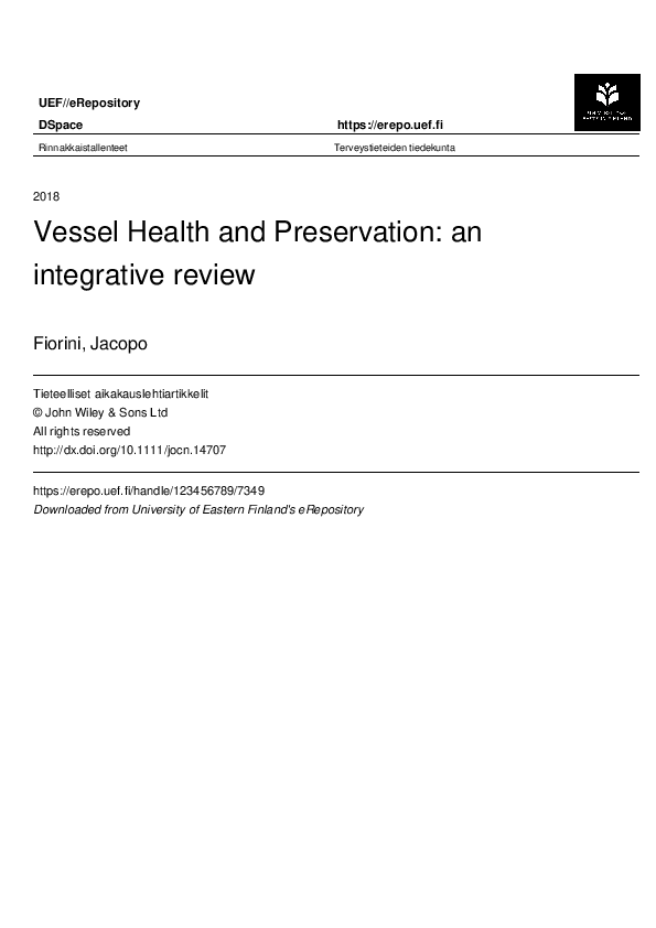 (PDF) Vessel health and preservation: An integrative review