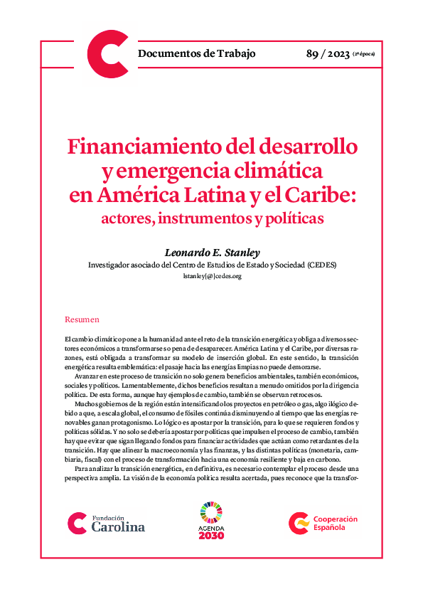 (PDF) Financiamiento del desarrollo y emergencia climática en América ...