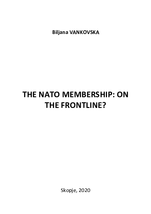 (PDF) The NATO Membership: On the Frontline? | Biljana Vankovska ...