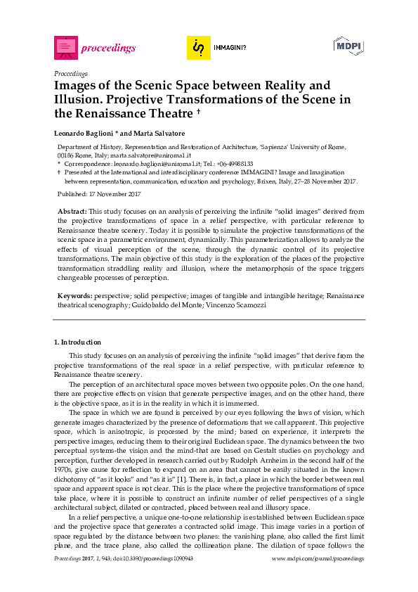 (PDF) Images of the Scenic Space between Reality and Illusion ...