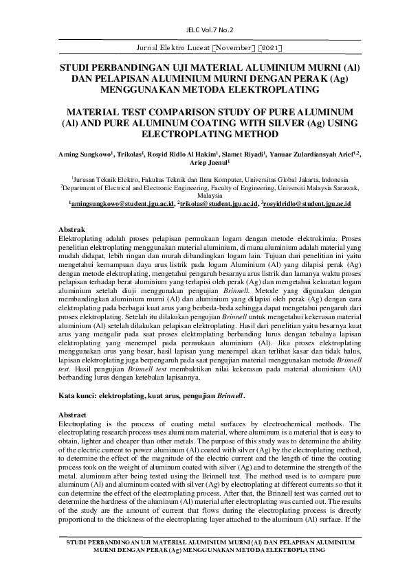 (PDF) STUDI PERBANDINGAN UJI MATERIAL ALUMINIUM MURNI (Al) DAN ...