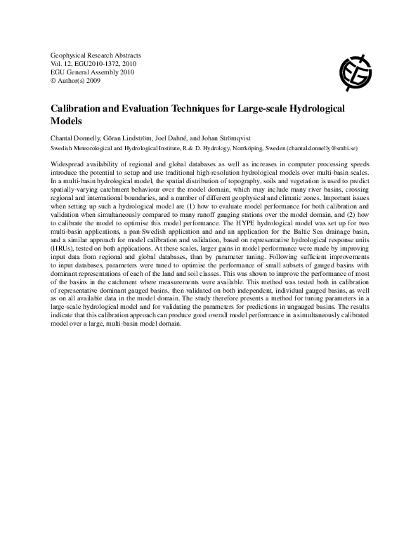 (PDF) Calibration and Evaluation Techniques for Large-scale ...