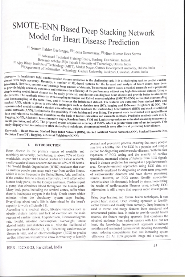 (PDF) SMOTE-ENN based Deep Stacking Network Model for Heart Disease Prediction