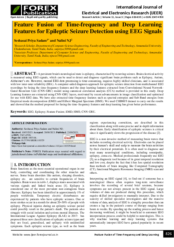 (PDF) Feature Fusion of Time-frequency and Deep Learning Features for Epileptic Seizure ...