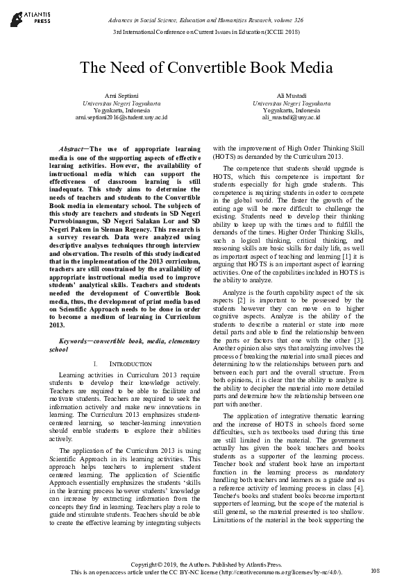 (PDF) The Need of Convertible Book Media