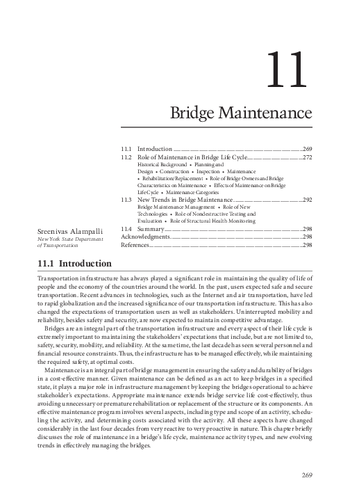 (PDF) Bridge Maintenance
