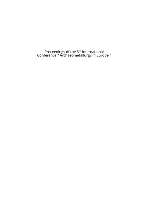 (PDF) The metallurgical site of “Le Planet”: presentation and ...