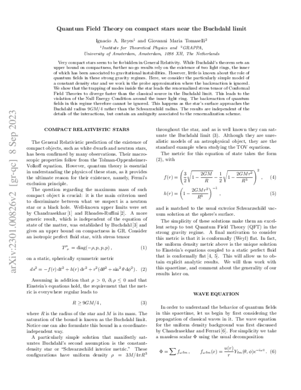 (PDF) Compact stars in Quantum Field Theory