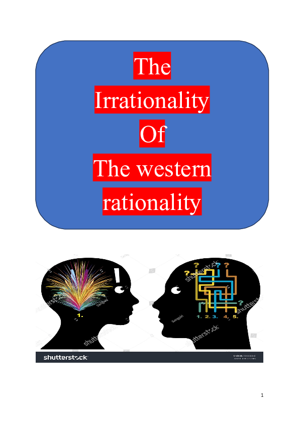 (DOC) THE IRRATIONALITY OF THE WESTERN RATIONALITY