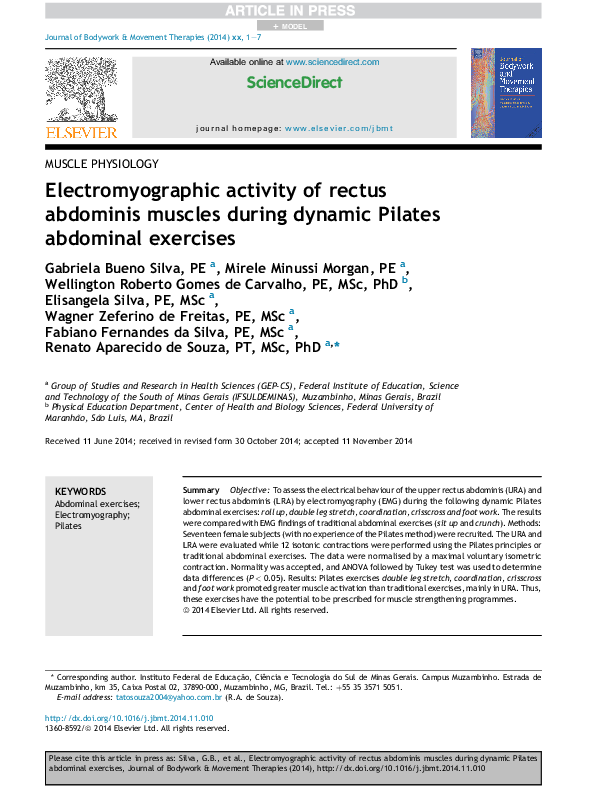 (PDF) Electromyographic Activity of the Rectus Abdominis During a ...