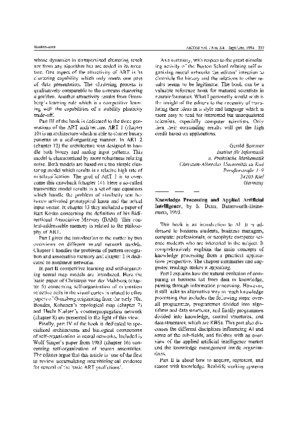 (PDF) Knowledge Processing and Applied Artificial Intelligence