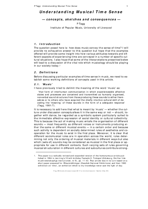 (PDF) Discourse, music and political communication