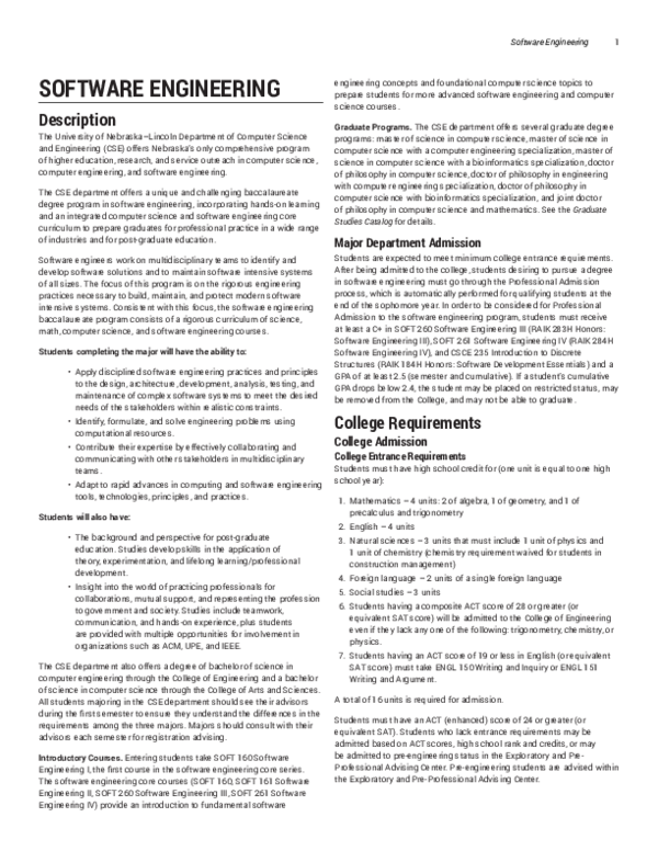 (PDF) Software Engineering