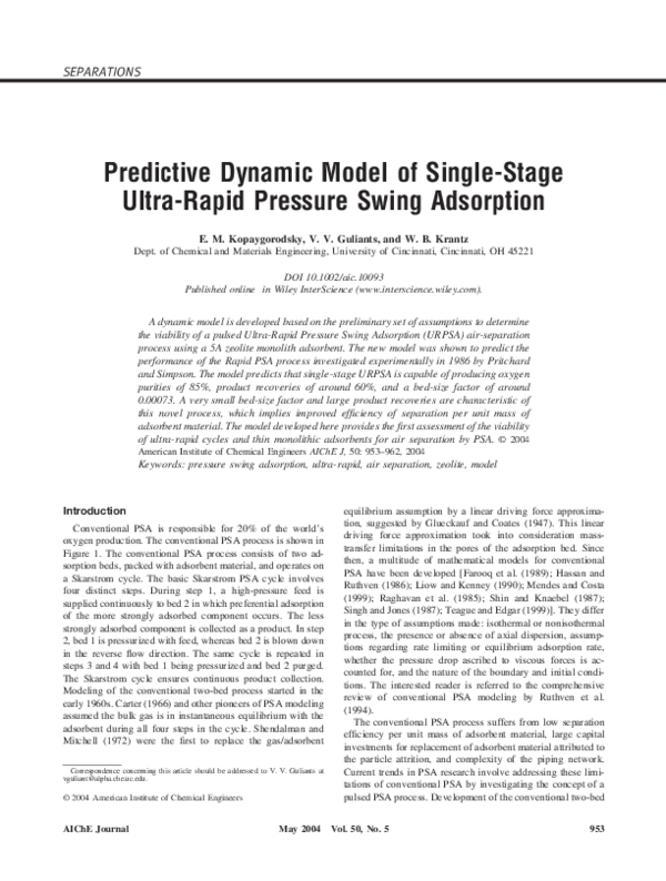 (PDF) Predictive dynamic model of single-stage ultra-rapid pressure ...