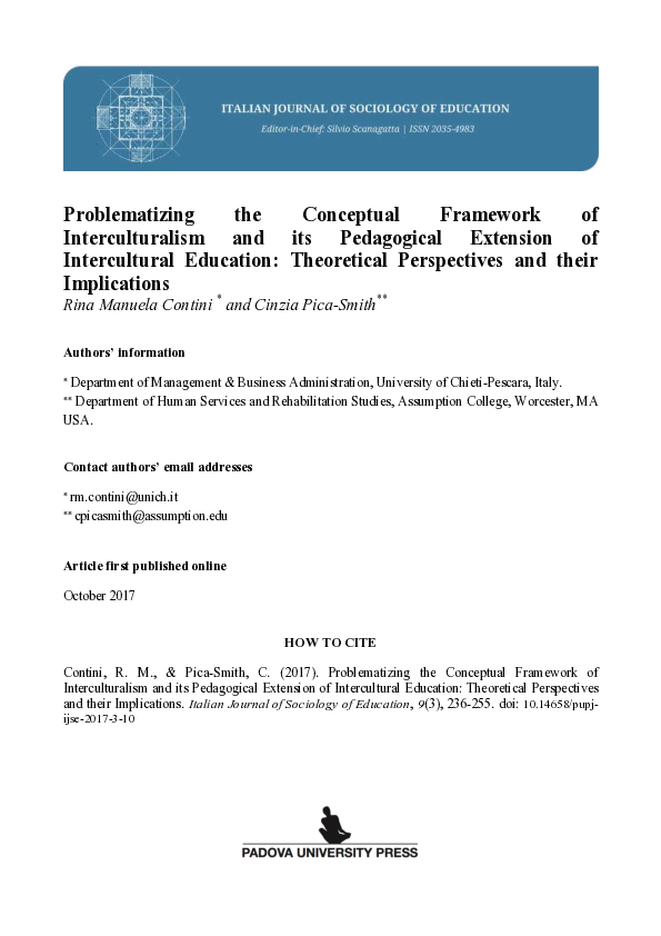 (PDF) Conceptual Framework: Theoretical Perspectives