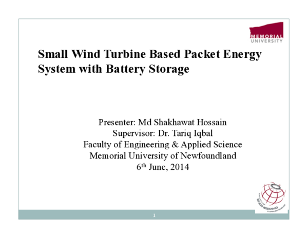 (PDF) Small wind turbine based packet energy system with battery ...