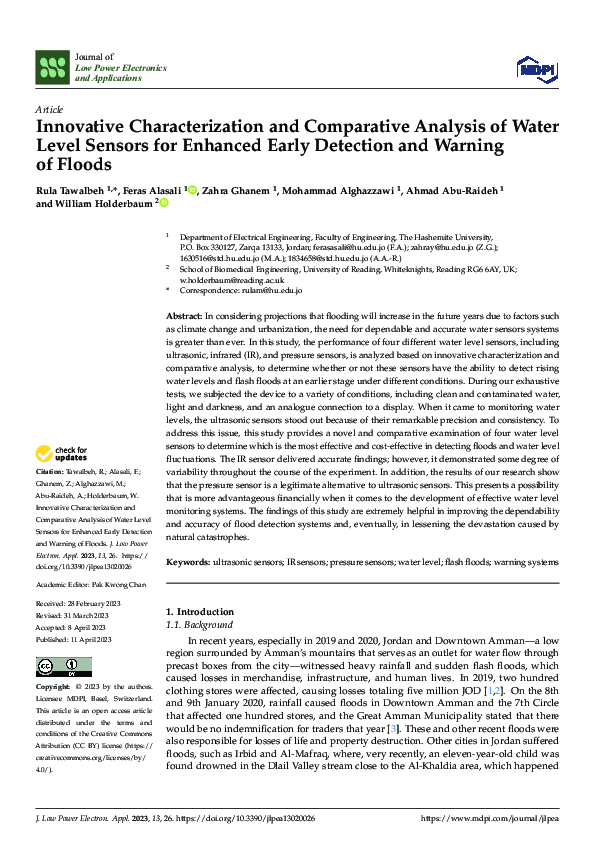 (PDF) Innovative Characterization and Comparative Analysis of Water ...