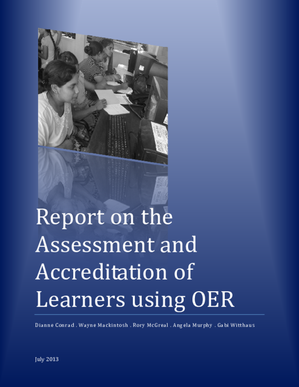 (PDF) Report on the Assessment and Accreditation of Learners using OER